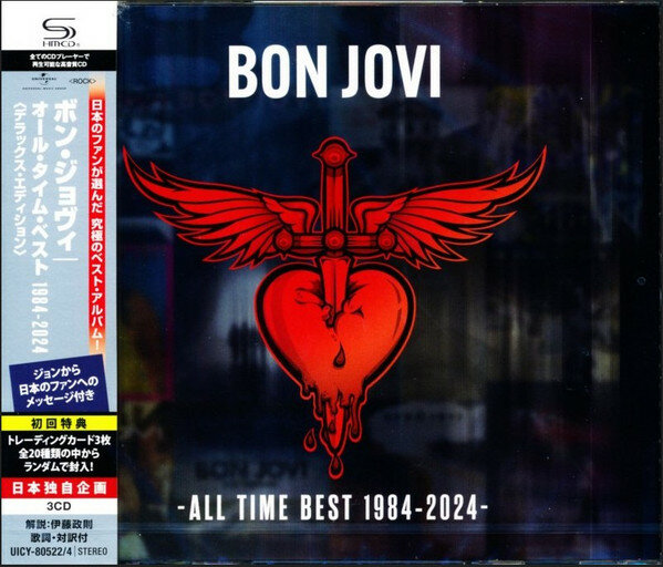 Компакт-диск BON JOVI - ALL TIME BEST 1984-2024(3SHMCD,40TH ANN,50 TRACKS, LTD) (1 CD)