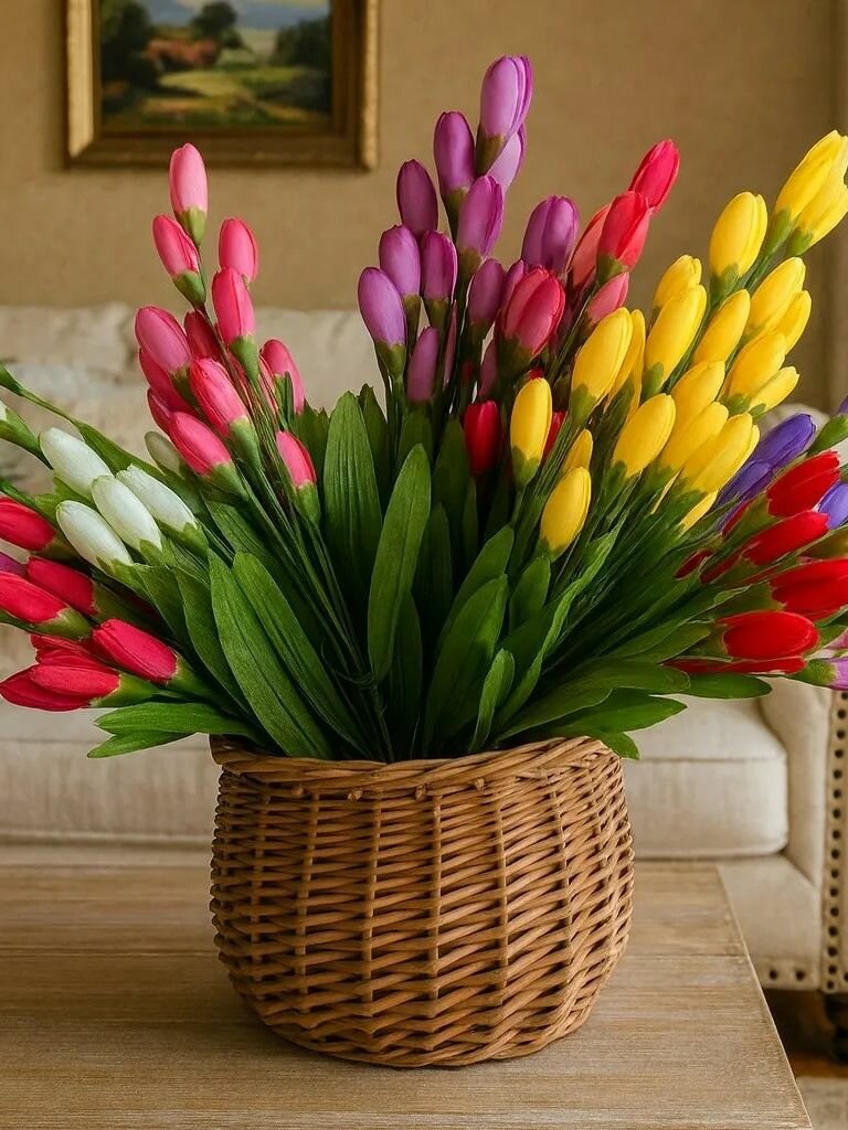 Букет искусственных цветов Крокусы