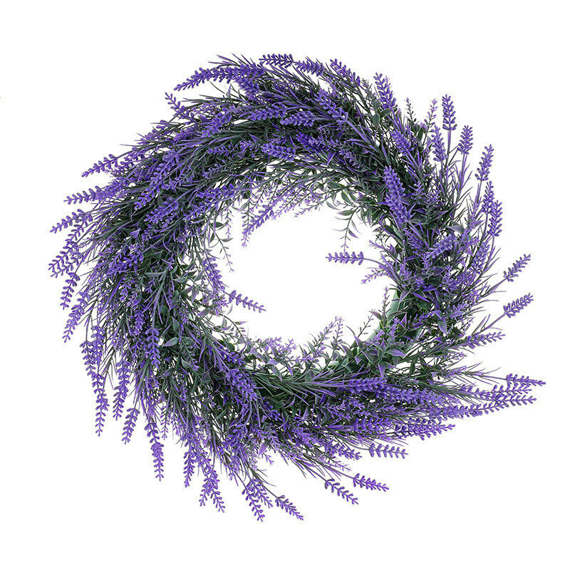 Eco-friendly grass wreaths with lavender and scented spray for party decoration and gift ideas lavender spray