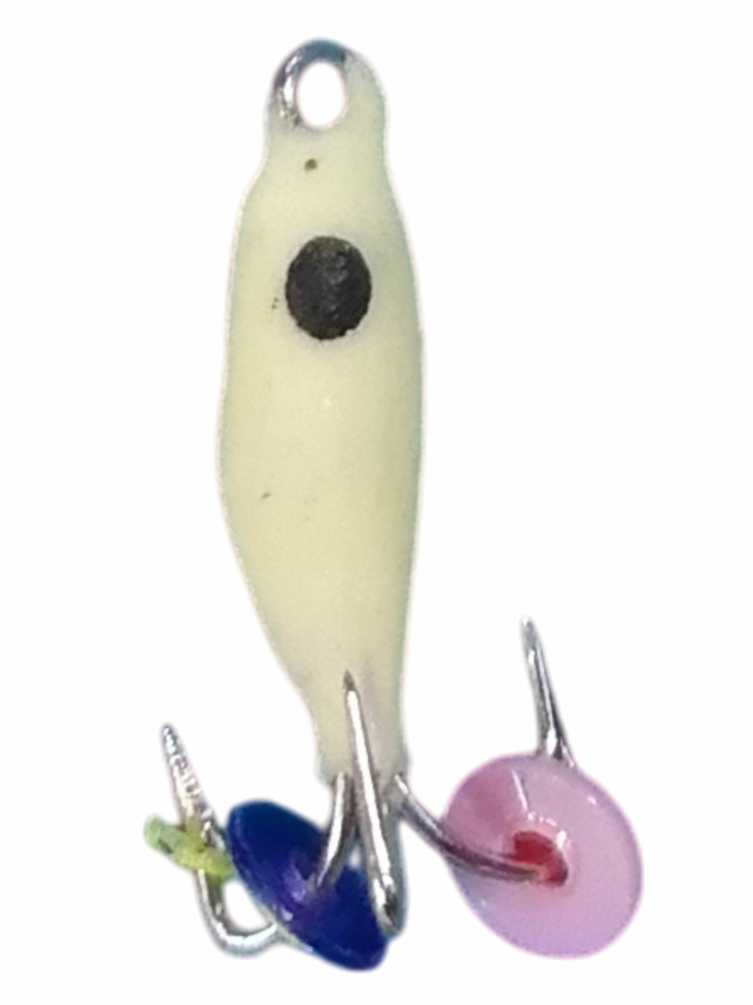 Мормышка вольфрамовая Wormix37 Чертик с фосфором d-2,0 0,3гр (136) (.1шт)