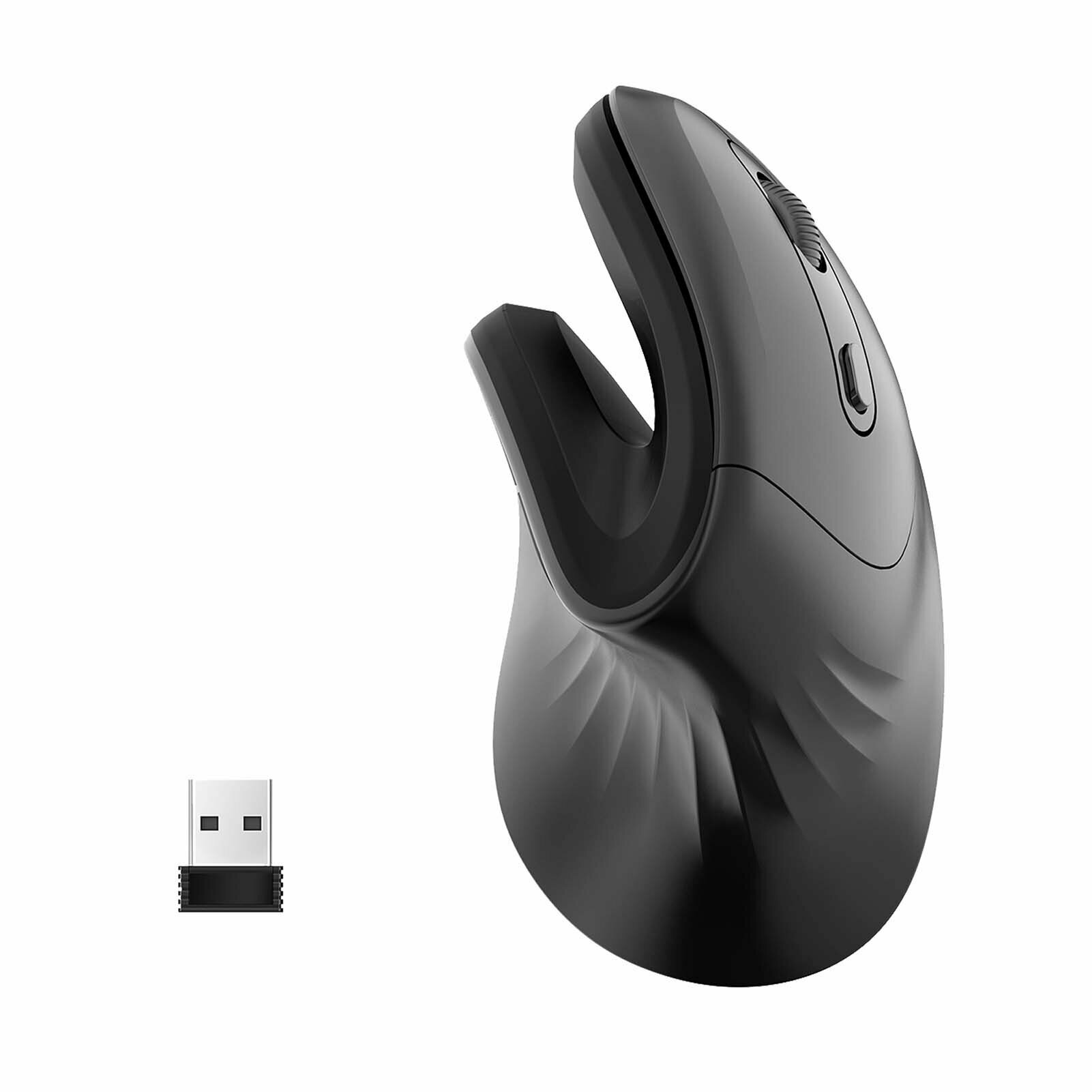 Вертикальная мышь, 2.4G, эргономичная, 2400 DPI, оптическая, для ПК