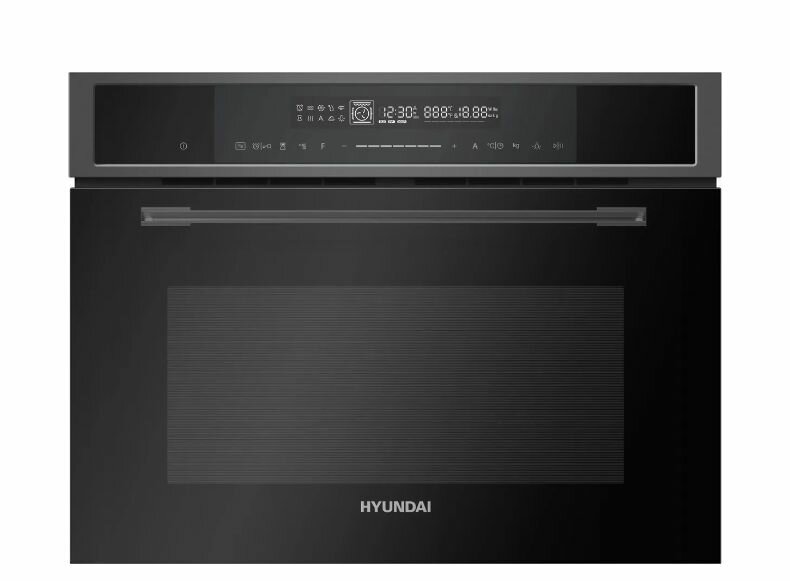 Духовой шкаф электрический Hyundai HMEO 6580 DX, черный