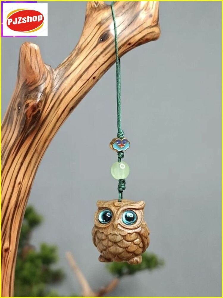 Скульптура совы, зеленый палисандр, декоративный предмет-Новинка