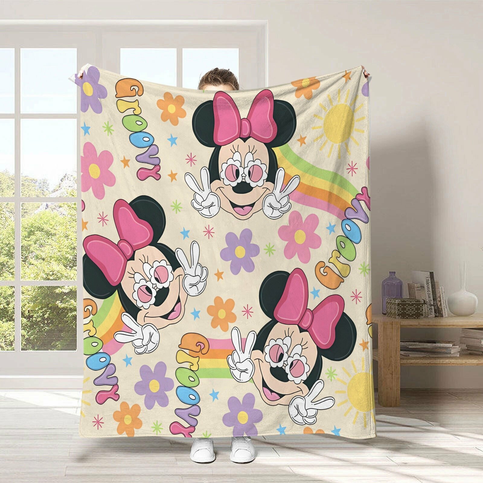 Disney Детский плед с изображением Микки Мауса, фланелевый всесезонный плюшевый плед из фланели с мультяшным принтом.