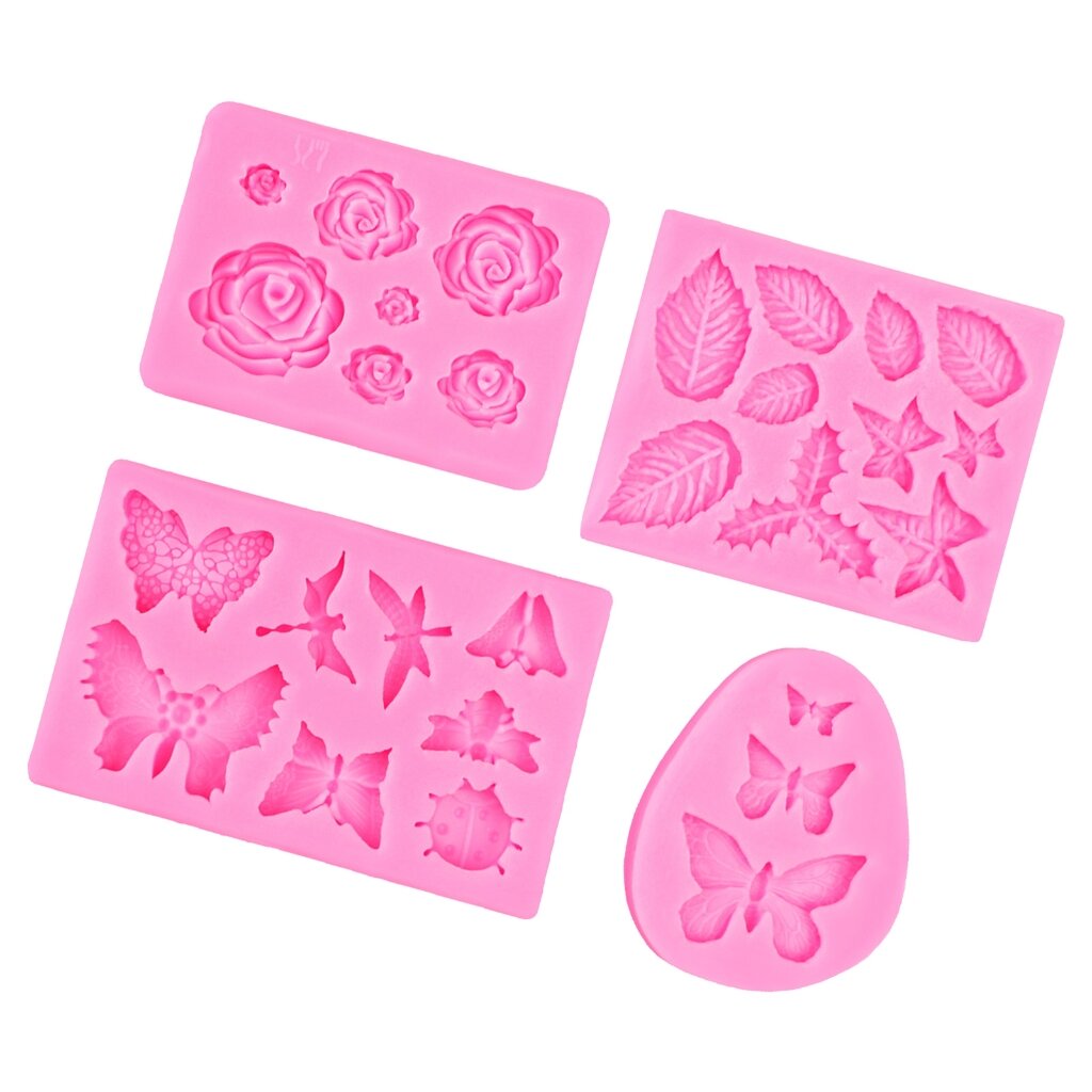 Набор Из 4 Частей Эластомерного Шоколадного Литья Для Выпечки Своими Руками И Приготовления Конфет, Обеспечивающих Безопасность пищевых продуктов