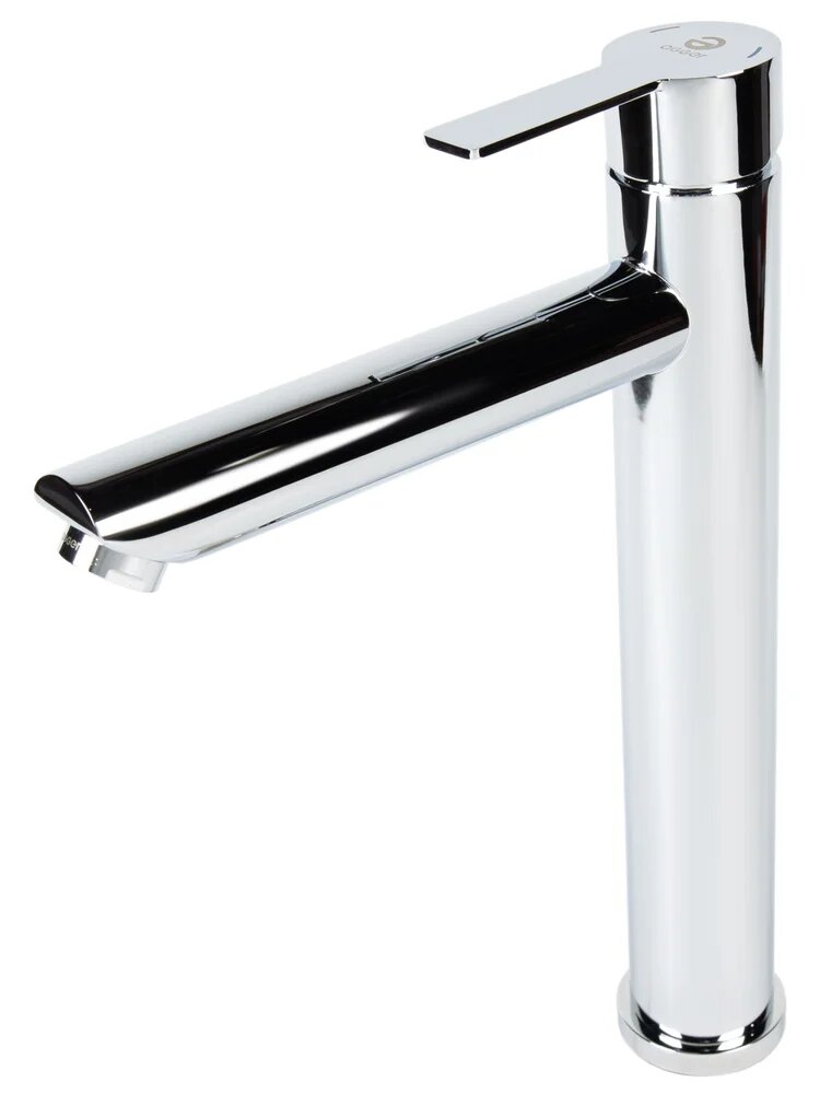 Смеситель для раковины Agger Easy A3112100 хром, глянцевый, кран для ванной в раковину, из нержавеющей стали, рычажный, с керамическим картриджем