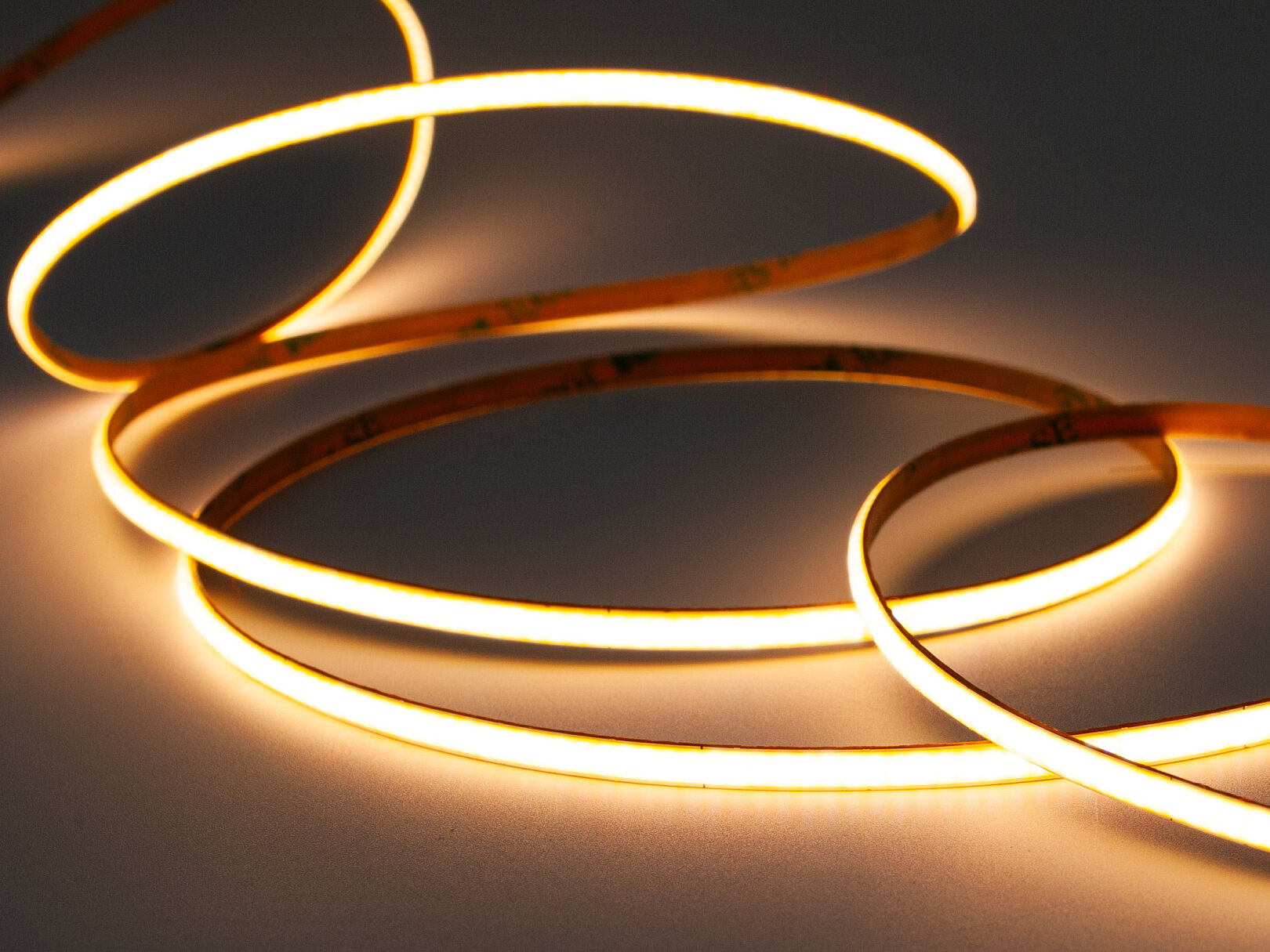 Светодиодная лента COB, 4мм, 24 В, 480 д/м, 8W/м, 3000К, теплый белый, LEDSPOWER