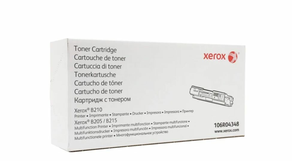 Картридж Xerox 106R04348 черный (3000стр.) для Xerox B205/210/215