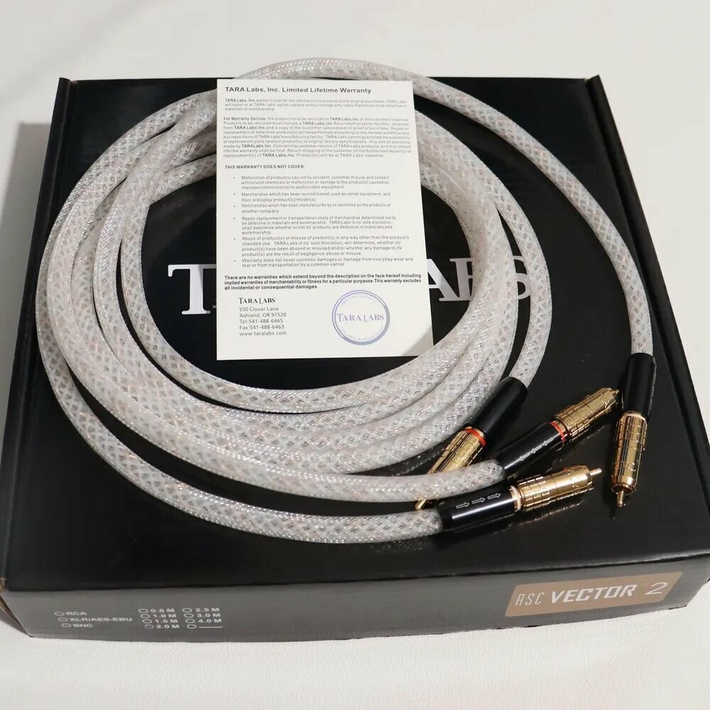 TARA Labs Аудиокабель, 1 м, белый