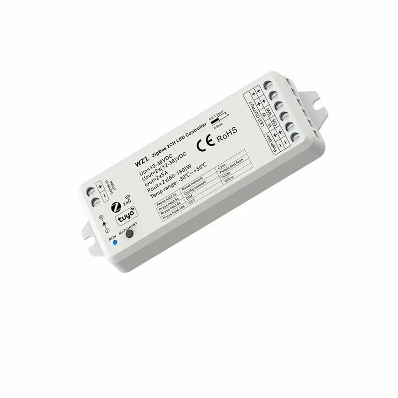 12 - 36VDC 2 - й путь * 5A ZigBee + RF 2 - канальный контроллер постоянного давления WZ1