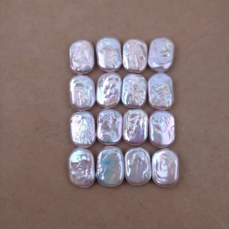 Барочным жемчугом (пресноводный культивируемый) Белый (1 шт) 13mm x17mm, Бусины с полным отверстием