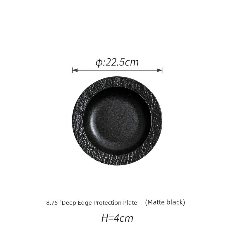 Керамическая глубокая тарелка, тарелка в форме соломенной шляпы, тарелка для пасты и салата, тарелка в японском