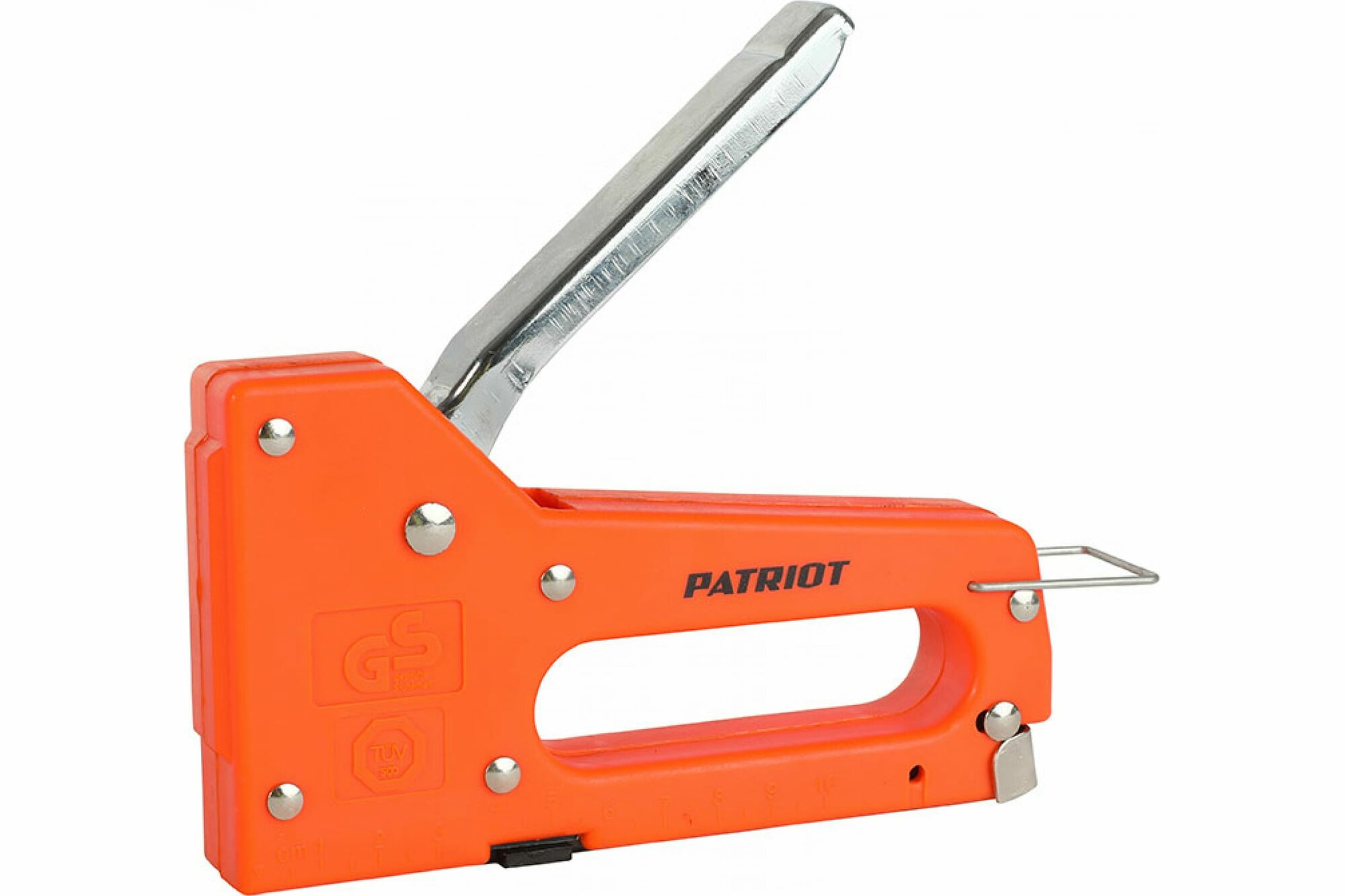 Степлер PATRIOT мебельный, пластиковый корпус, скобы 4-8мм, тип скобы 53