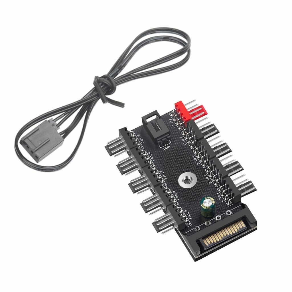 Хаб-разветвитель 4Pin PWM для вентиляторов компьютера