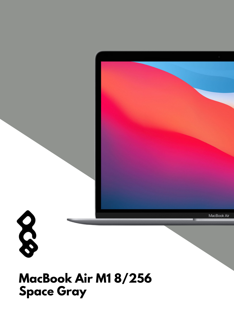 Ноутбук Apple MacBook Air 13" M1 8/256 GB, Space Gray, MGN63