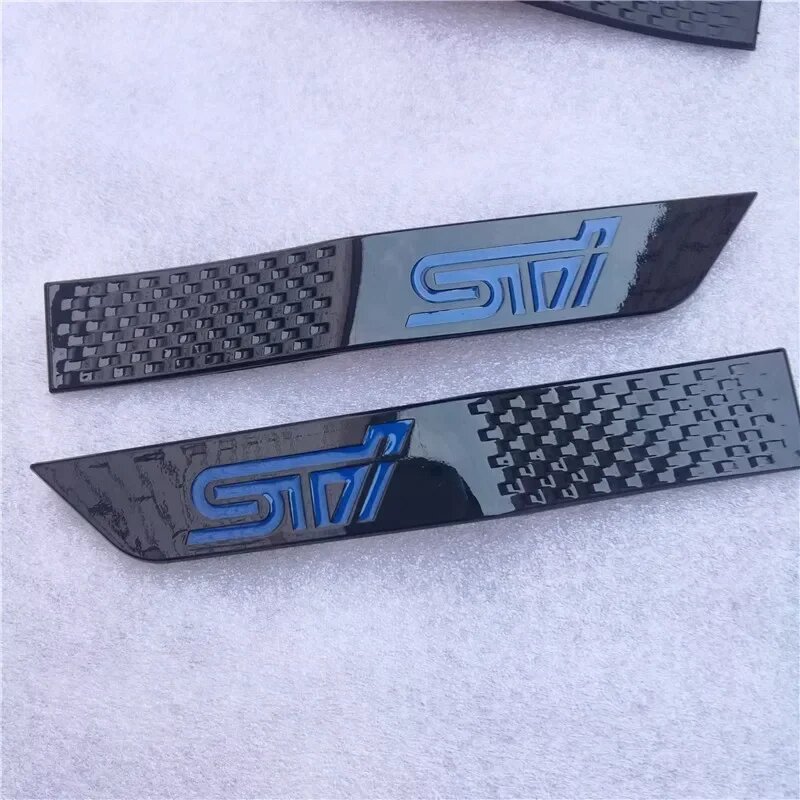 Для Subaru 2015-2018 Impreza STI логотип WRX 2 шт. ABS автомобильное крыло боковая эмблема G Glossy