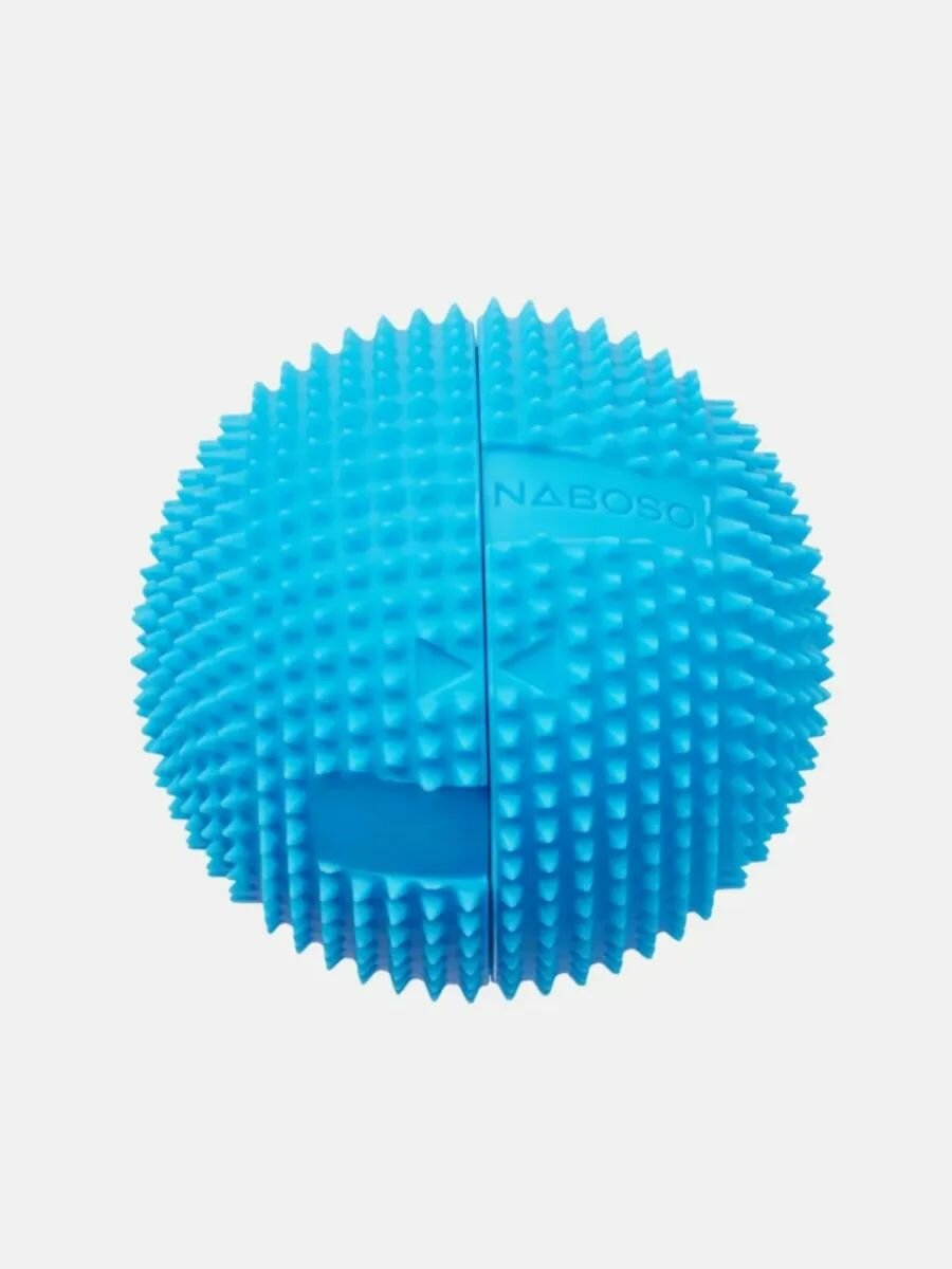 Мяч массажный / Мяч для МФР 3 в 1 NABOSO Neuro Ball, диаметр 6,6 см, голубой