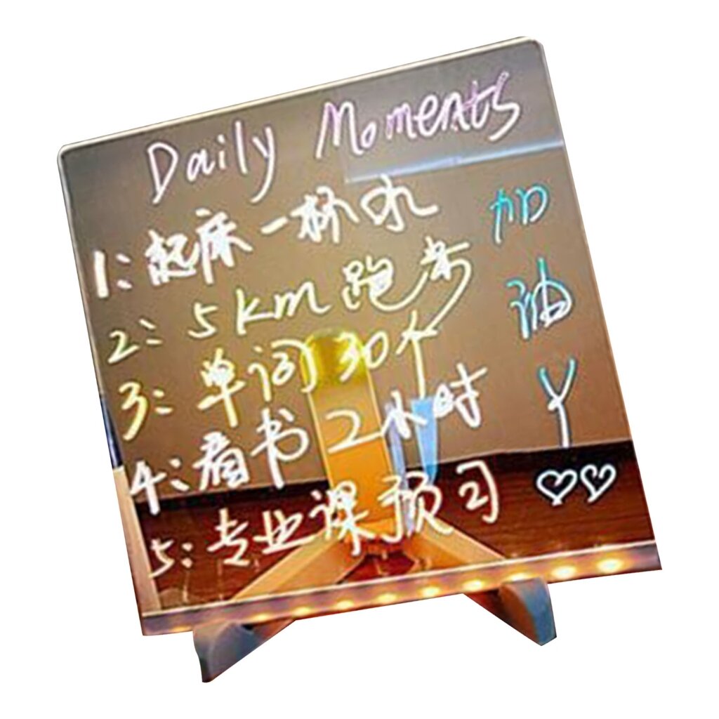 Прозрачная акриловая светодиодная доска для рисования со светодиодной подсветкой Доска для заметок с подсветкой для детского художественного поделка