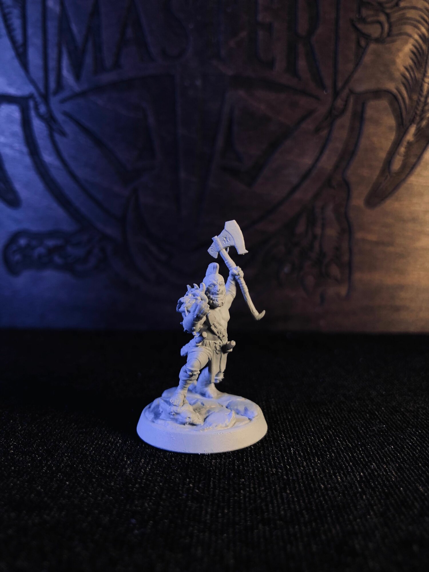 Гном - варвар 2 - Миниатюра для настольных игр DnD, ДнД, Dungeons & Dragons, Pathfinder.