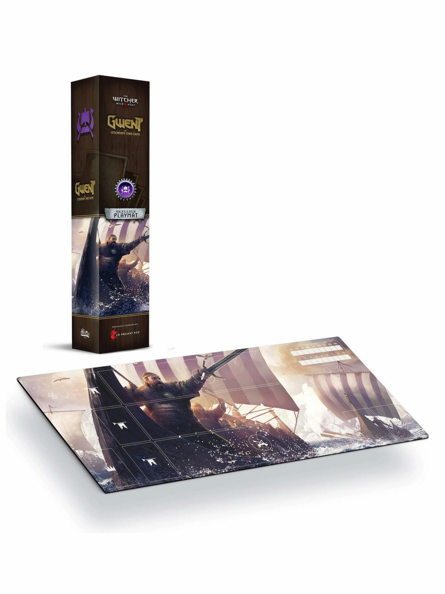 Игровое поле для настольной игры No Loading Games The Witcher 3 Wild Hunt: Gwent - Skellige Transferred, 29 × 73 см