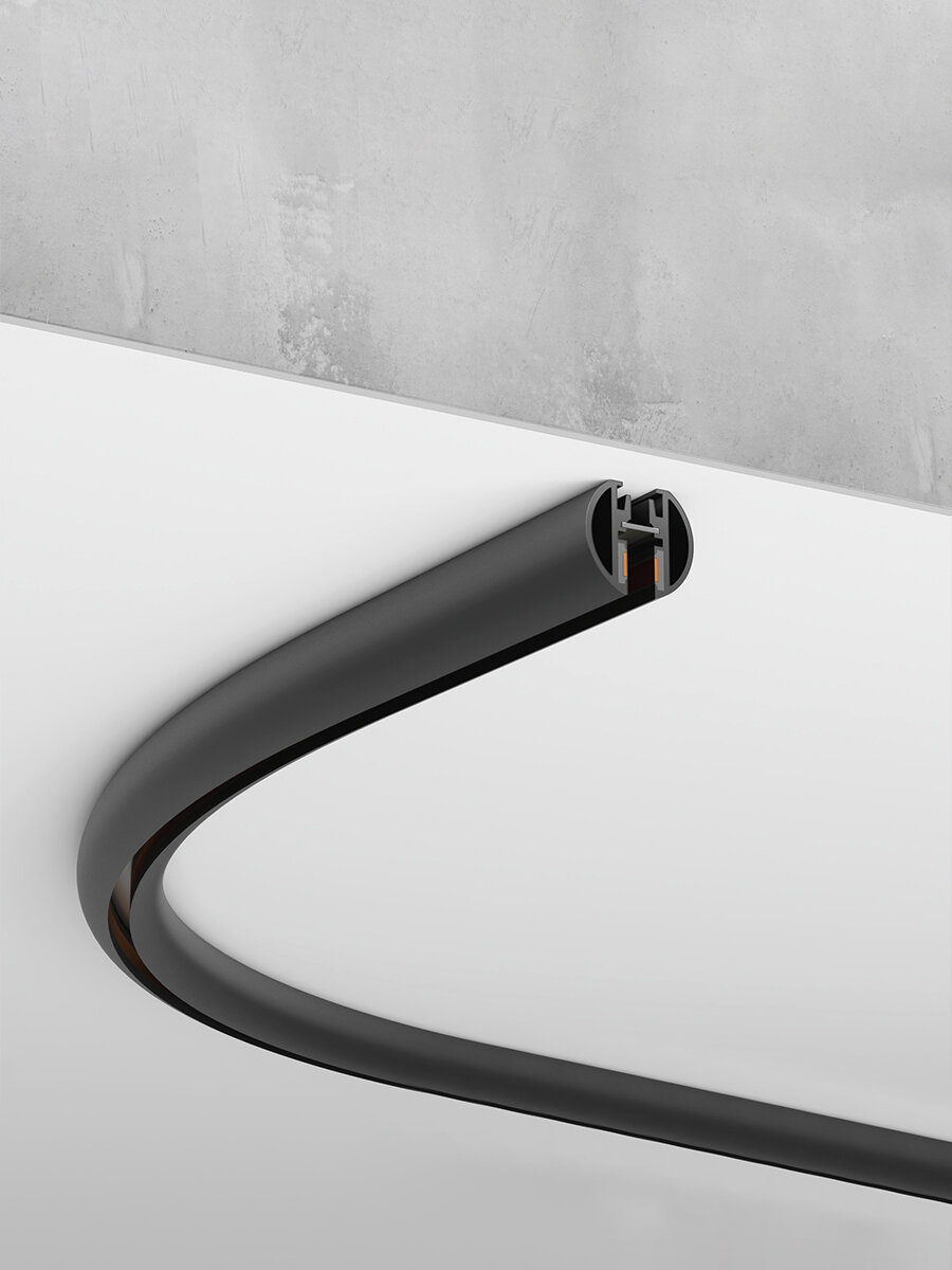 Шинопровод накладной Round Elektrostandard Mini Magnetic 85167/00, 900 Ø, цвет черный