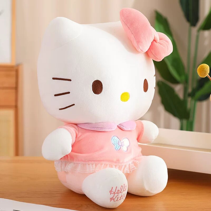 Оригинальная плюшевая игрушка Hello Kitty, серия платьев-бабочек, кукла КТ-кот, тканевая кукла, подарок для девочек
