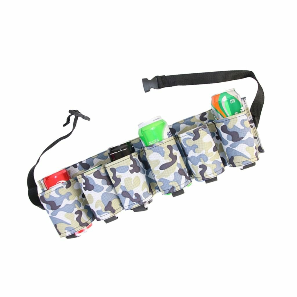 Кобуры на пояс для пива вмещают 6 банок, чехол бутылок женщин и мужчин, регулируемый поясной пакет напитков