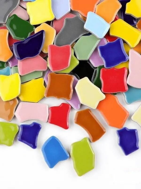 Фрагменты мозаики, камни неправильной формы, 200 г, DIY