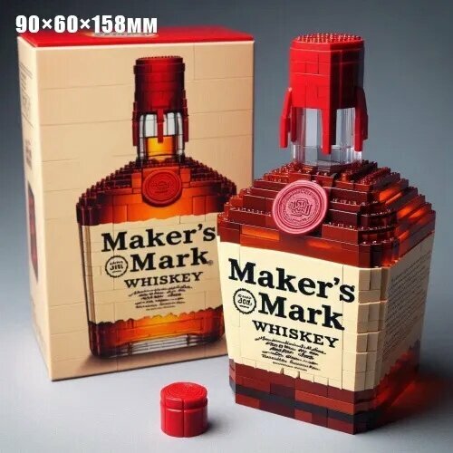 Сборная модель бутылки виски, Бутылка из Лего