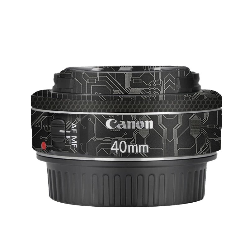 Объектив Canon EF 40mm f/2.8 STM с темно-золотым покрытием в виде цепей - премиум компактная линза для Canon DSLR