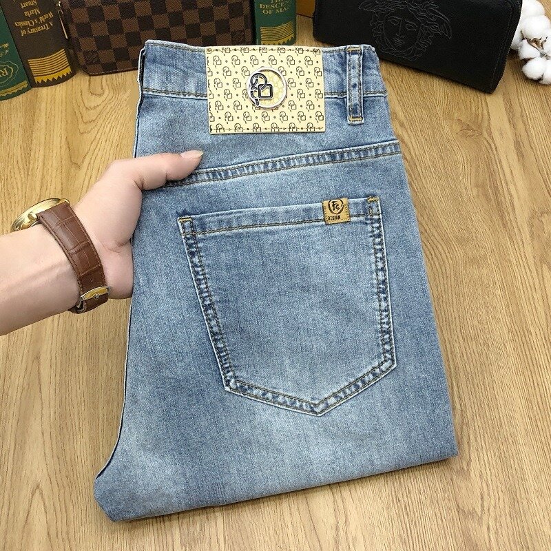 Тренд RONG CH Мужские Брюки Серые Большие Карманы Карго Американские Хип-Хоп Деним, Размер_36