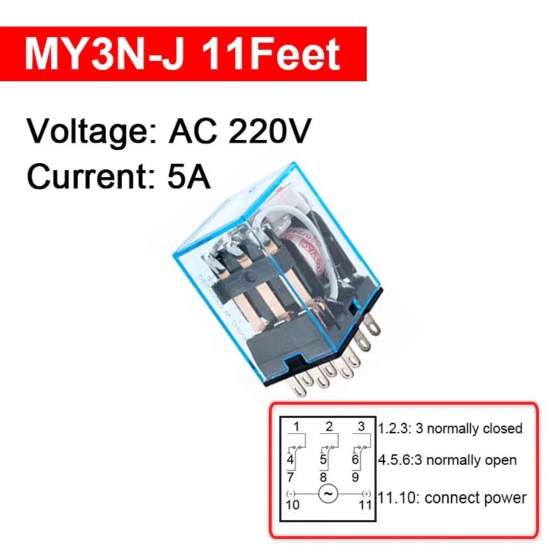 Электромагнитное реле MY2N-J MY3N-J MY4N-J 5A MY3N-J AC220V