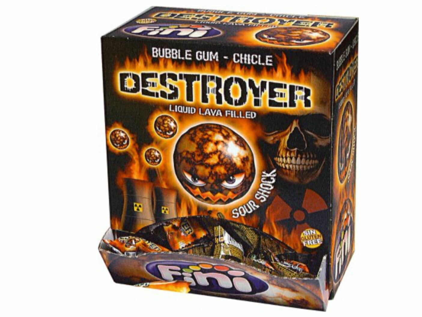 Жевательная резинка Fini Destroyer / Фини Шар разрушитель (Испания), 25 шт. по 5 грамм
