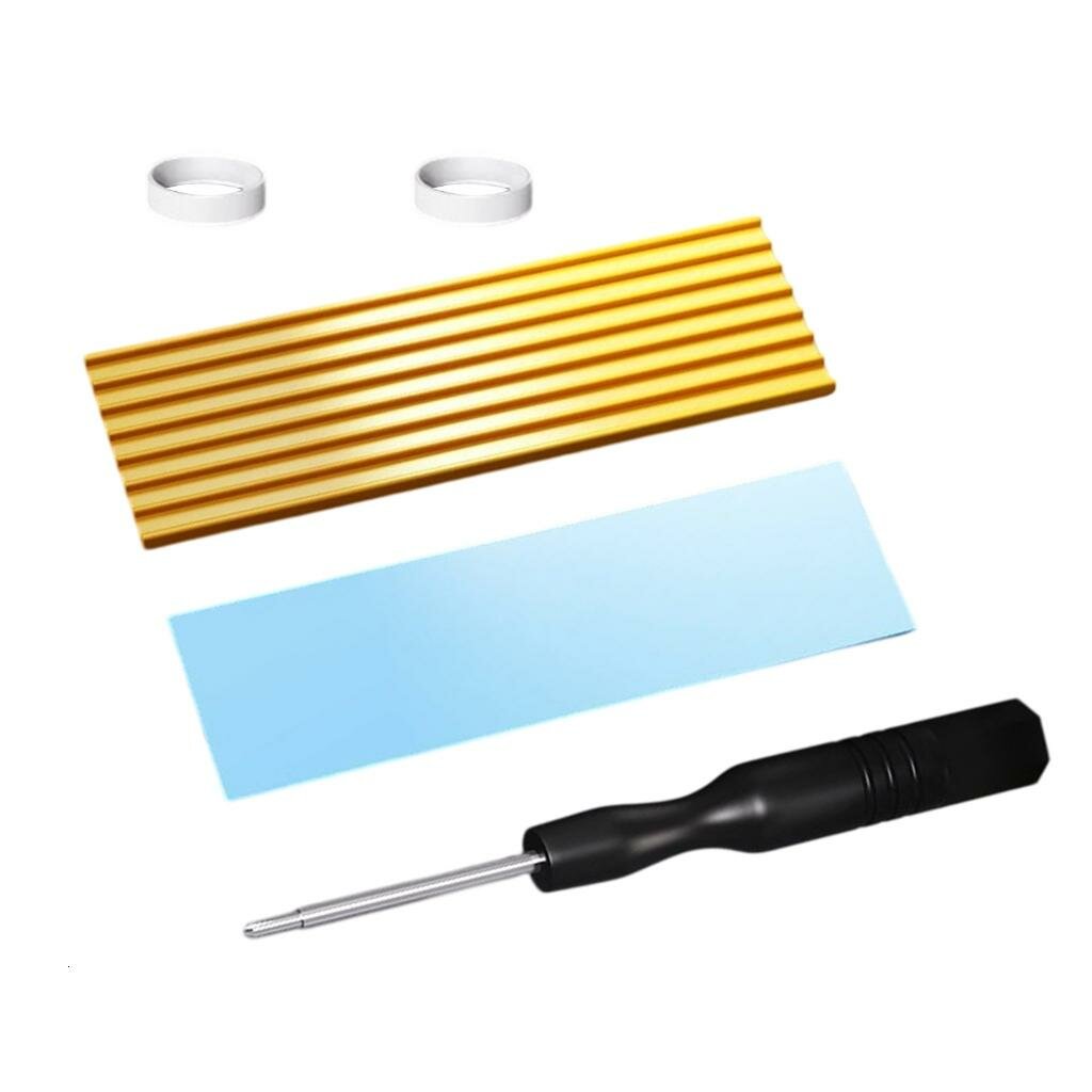 M.2 2280 SSD с радиатором и термопрокладкой