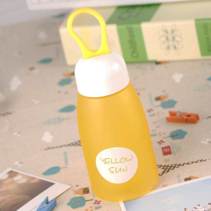 Спортивная градиентная апельсиновая пластиковая бутылка 300 мл для мужчин, летний фитнес, высококачественный дизайн,