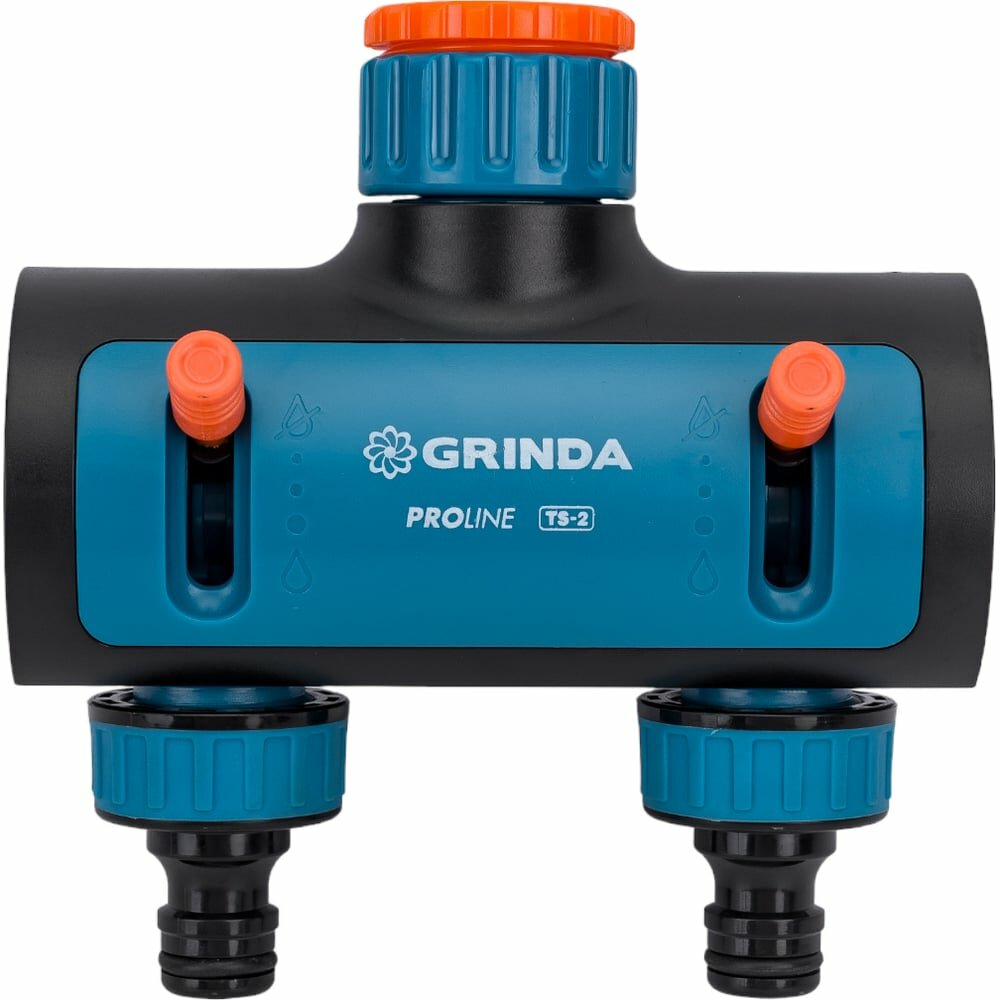 Двухканальный распределитель с внутренней резьбой GRINDA PROLine TS-2, 3/4"-1" 8-426312_z02