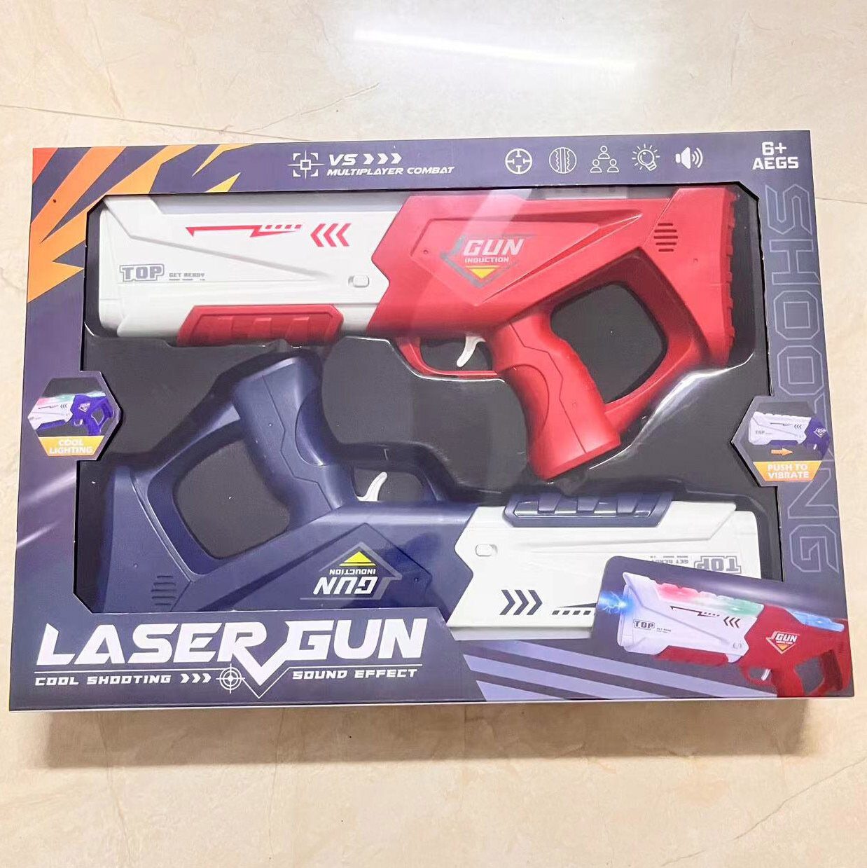 Детская лазерная пушка, игрушка для мальчиков, продвинутая черная технология, боевая игрушка