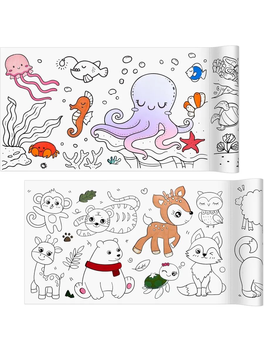 3-метровые рулоны бумаги для рисования, 2 штуки