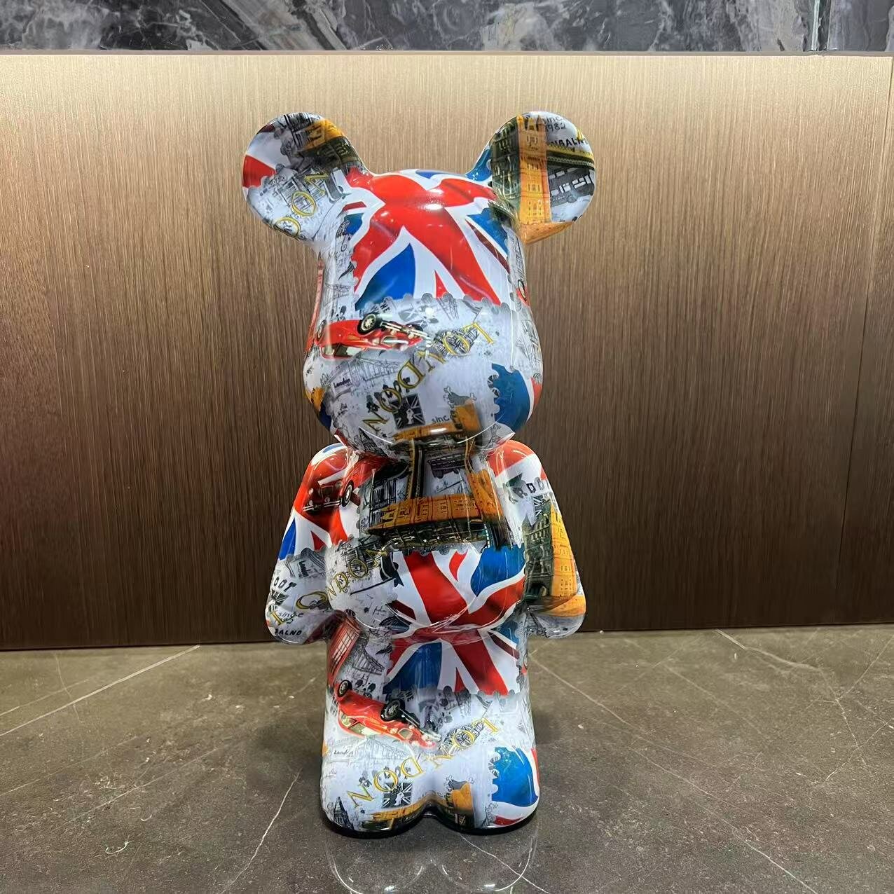 Украшение детской комнаты с медвежонком, интернет-знаменитость, светлый роскошный ТВ-шкаф, винный шкаф, фигурка мультяшного жестокого медведя, маленькая кукла