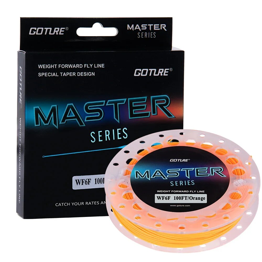 Goture MASTER Нахлыстная леска WF2F-10Fwt WF4F 90FT, Orange