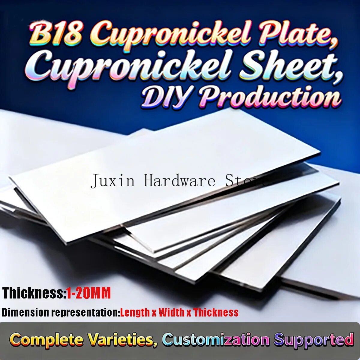 Пластина мельхиор B18 100x100x0.3mm 2pcs