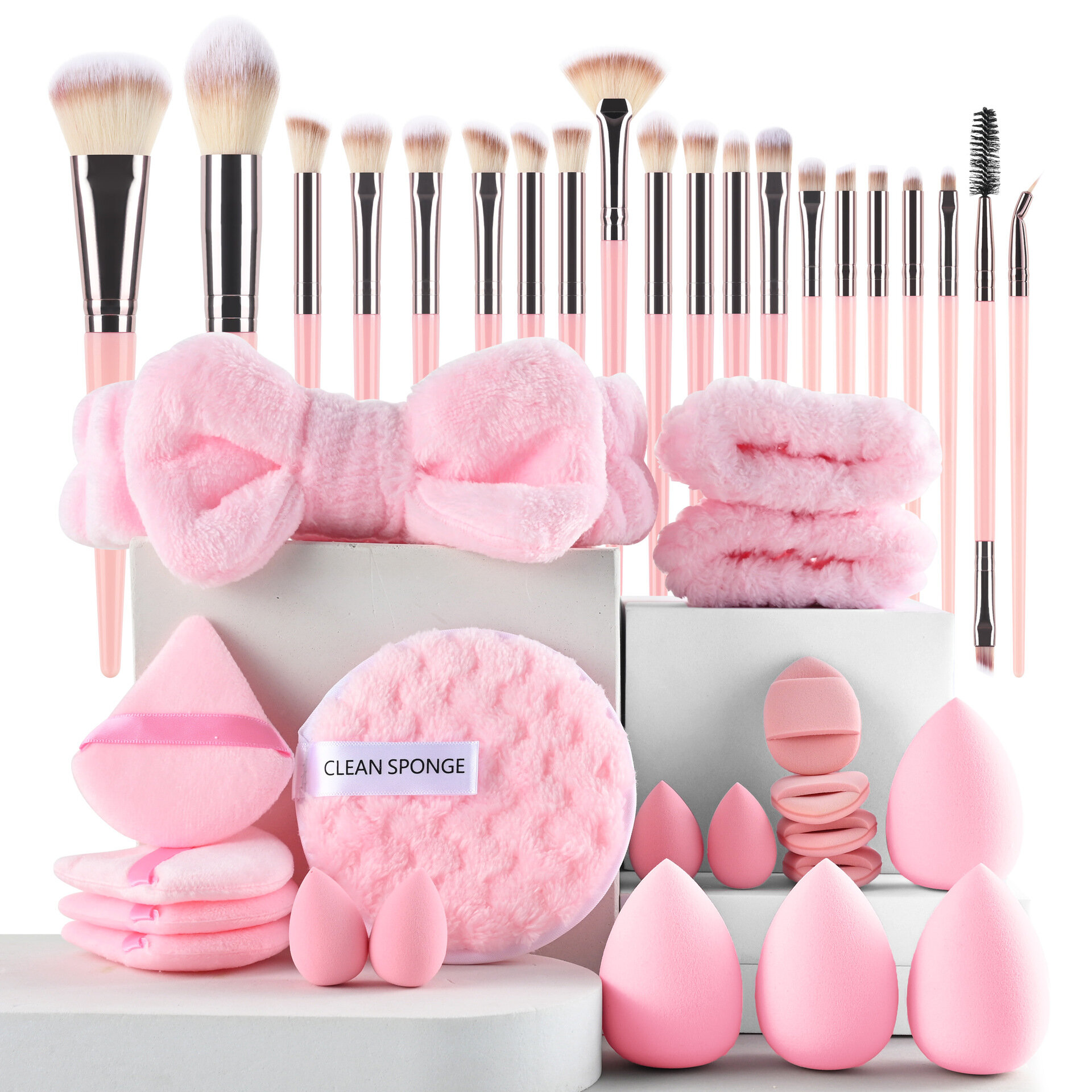 40 предметов набор инструментов для красоты для умывания лица и макияжа полный набор Xiyin Temu дропшиппинг