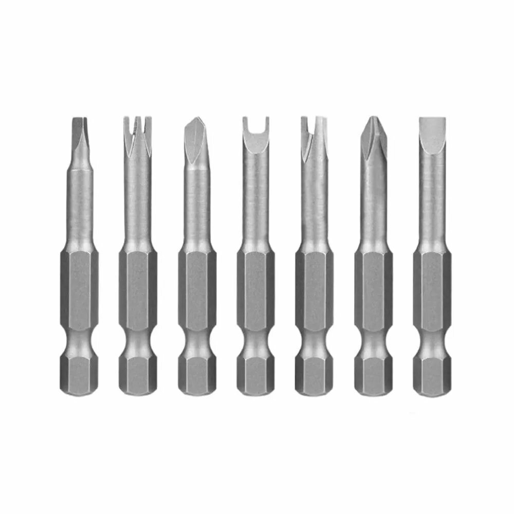 OZ-INAL-7 шт. 50 мм отвертка бита Треугольная (2.6) Y1 U2.6 три точки четыре точки PH2 SL головка 6.35 мм шестигранный хвостовик для электроинструмента драйвера