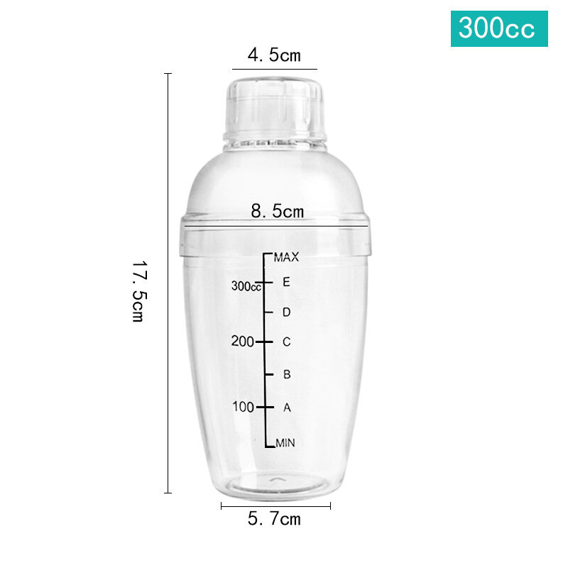 Шейкер с ручным прессом для лимона, ручной шейкер с мерной шкалой для молочного чая, инструменты для коктейлей, миксер-шейкер