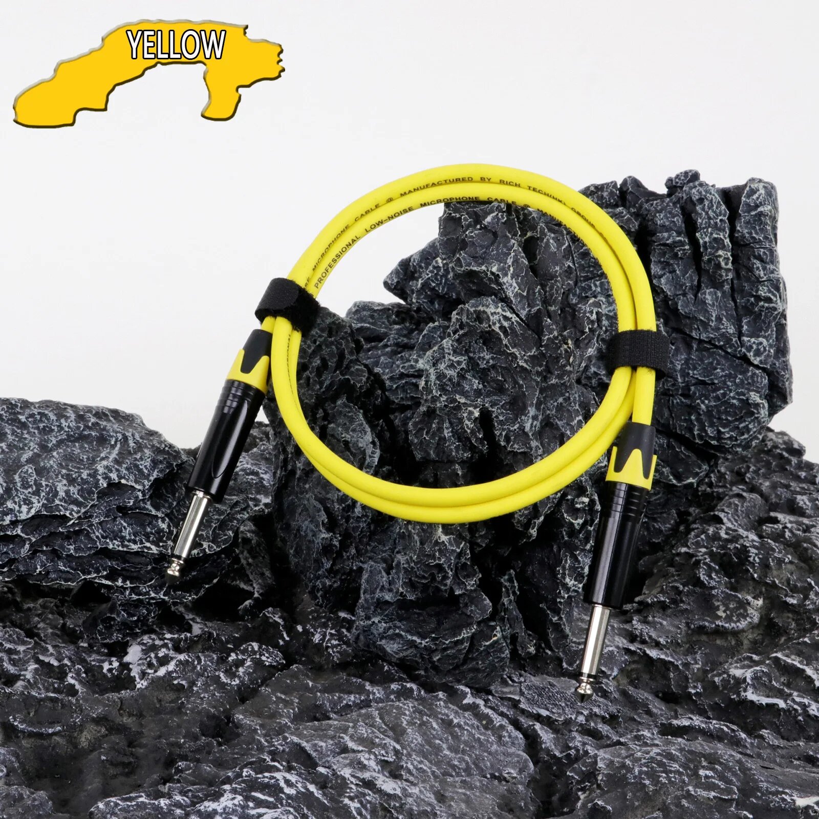 GuerGuo Аудиоудлинитель 6.35 мм Yellow, 3M