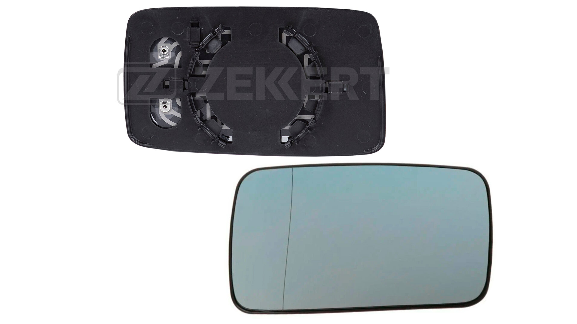 Стекло зеркала левый с подогревом Zekkert Германия на Volkswagen Golf . Зеркало на Фольксваген Гольф 1992 - 1996гг