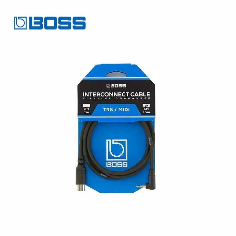 KNOW EASY-BOSS Bmidi-5-35 3,5 мм стерео разъем/миди, угловой 3,5 мм TRS (штекер) на 5-контактный миди (штекер), длина 5 футов/1,5 м