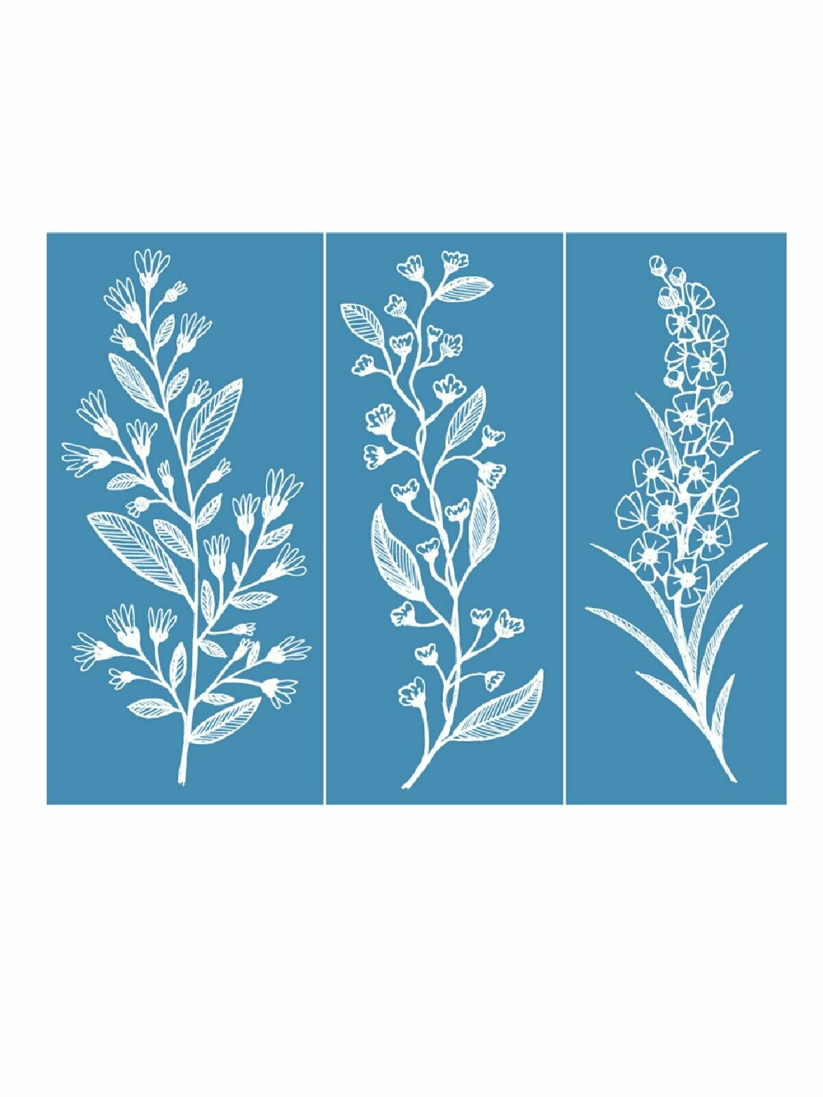 Трафарет для шелкотрафаретной печати с цветочным листом, самоклеящиеся трафареты для вывесок многоразового использования для росписи по дереву, украшения своими руками