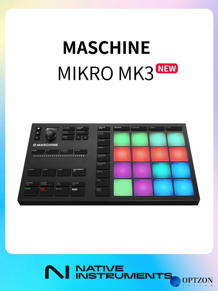 NI MASCHINE MIKRO MK3 пады сэмплер драм-синтезатор