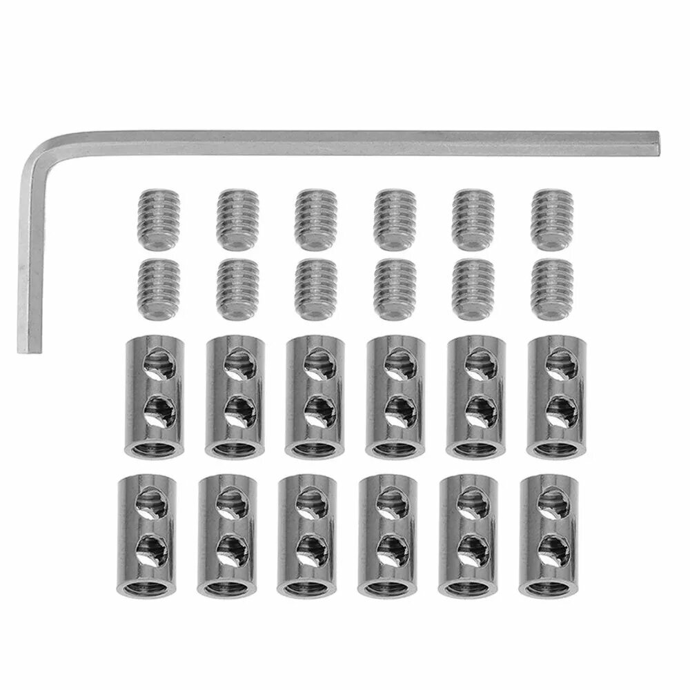 Замки Для Проволочных Тросов, Стальные, Серебряные, 1 Комплект, Диаметр Отверстия 2,8 Мм, Для Строительства И Морских Работ